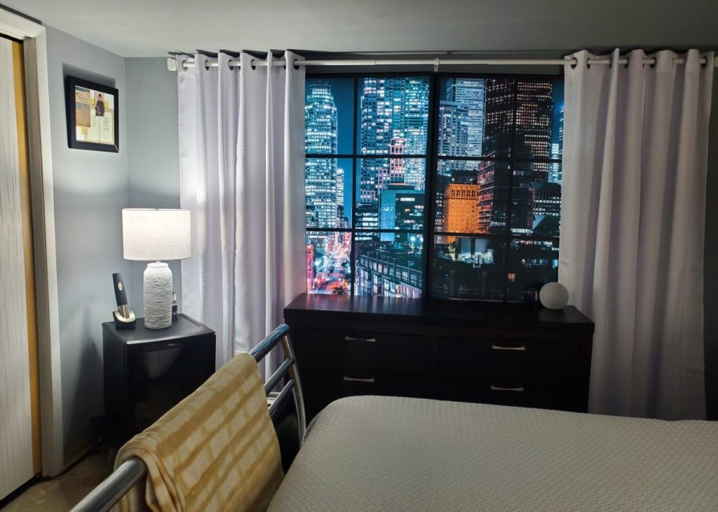 LED Fake window, Edgewin 6751 black 12 grilles - Prosky Panels®
